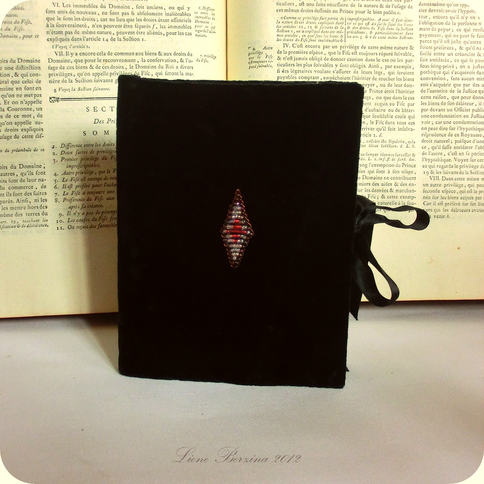 Black Velvet Antique Medieval Style Notebook/diary ** on Luulla